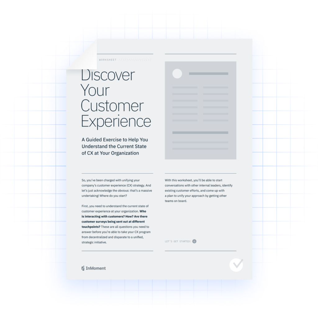 Discover Your Customer Experience – InMoment
