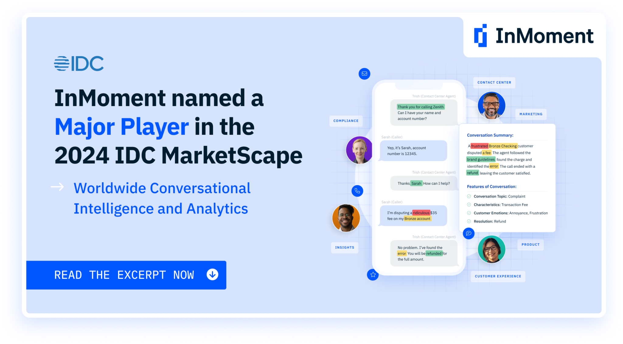 InMoment Named a Leader in IDC MarketScape for Voice of Customer ...